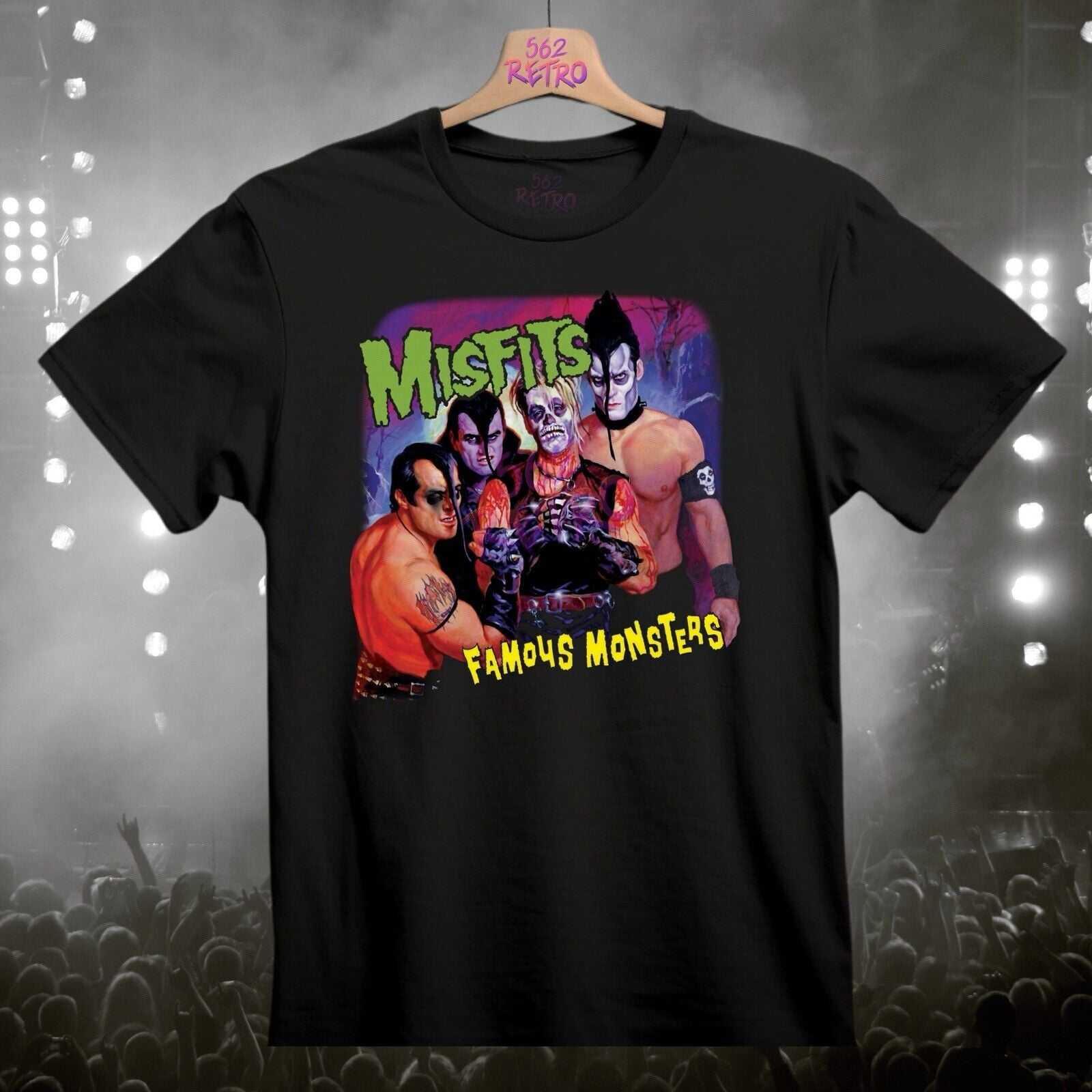 Misfits Famous Monsters Punk, Rock, Band T-Shirt Black S-3XL - Walmart.com