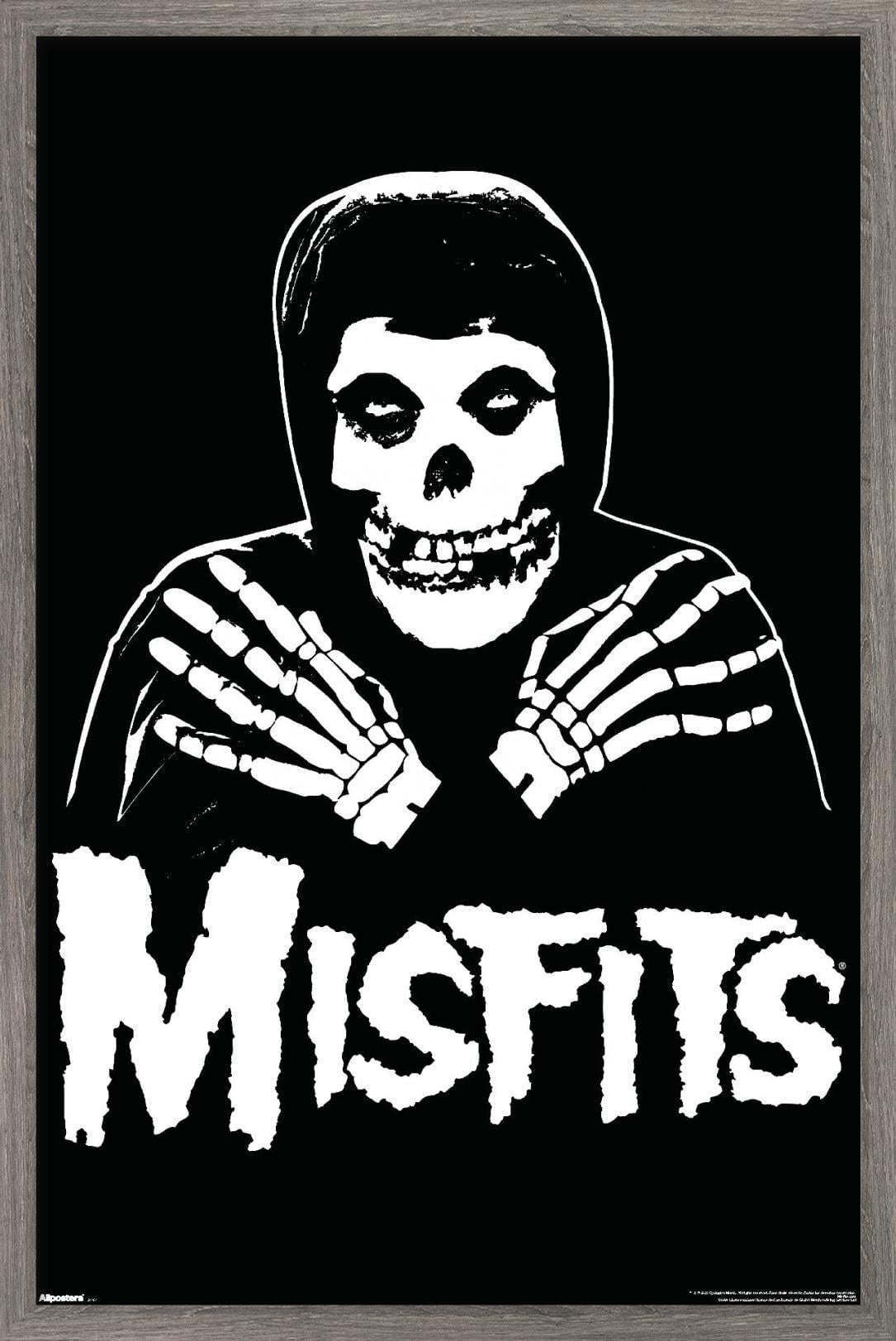 Misfits - Hand Logo Wall Poster, 14.725" x 22.375" Framed - Walmart ...