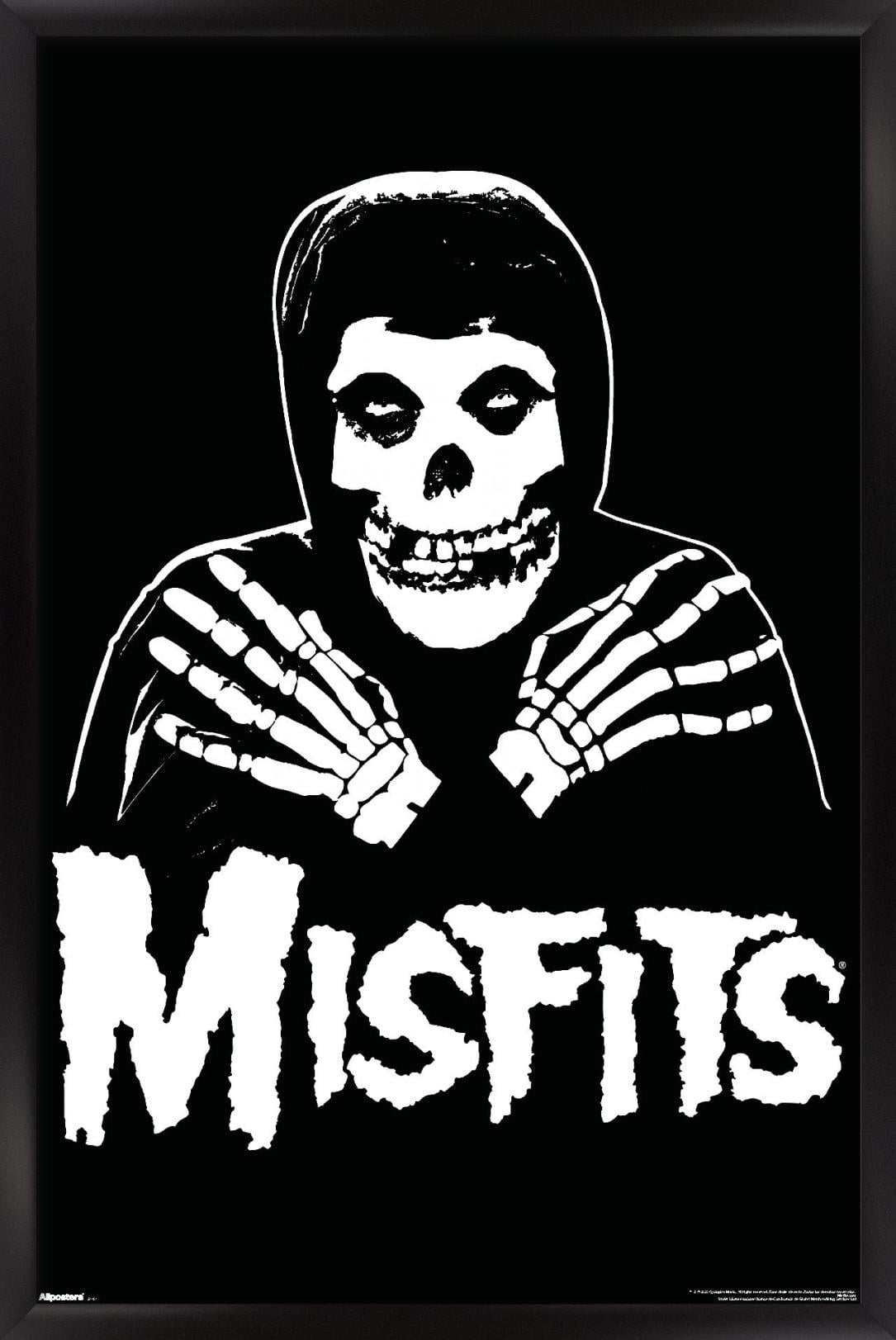 Misfits - Hand Logo Wall Poster, 22.375" x 34" Framed - Walmart.com