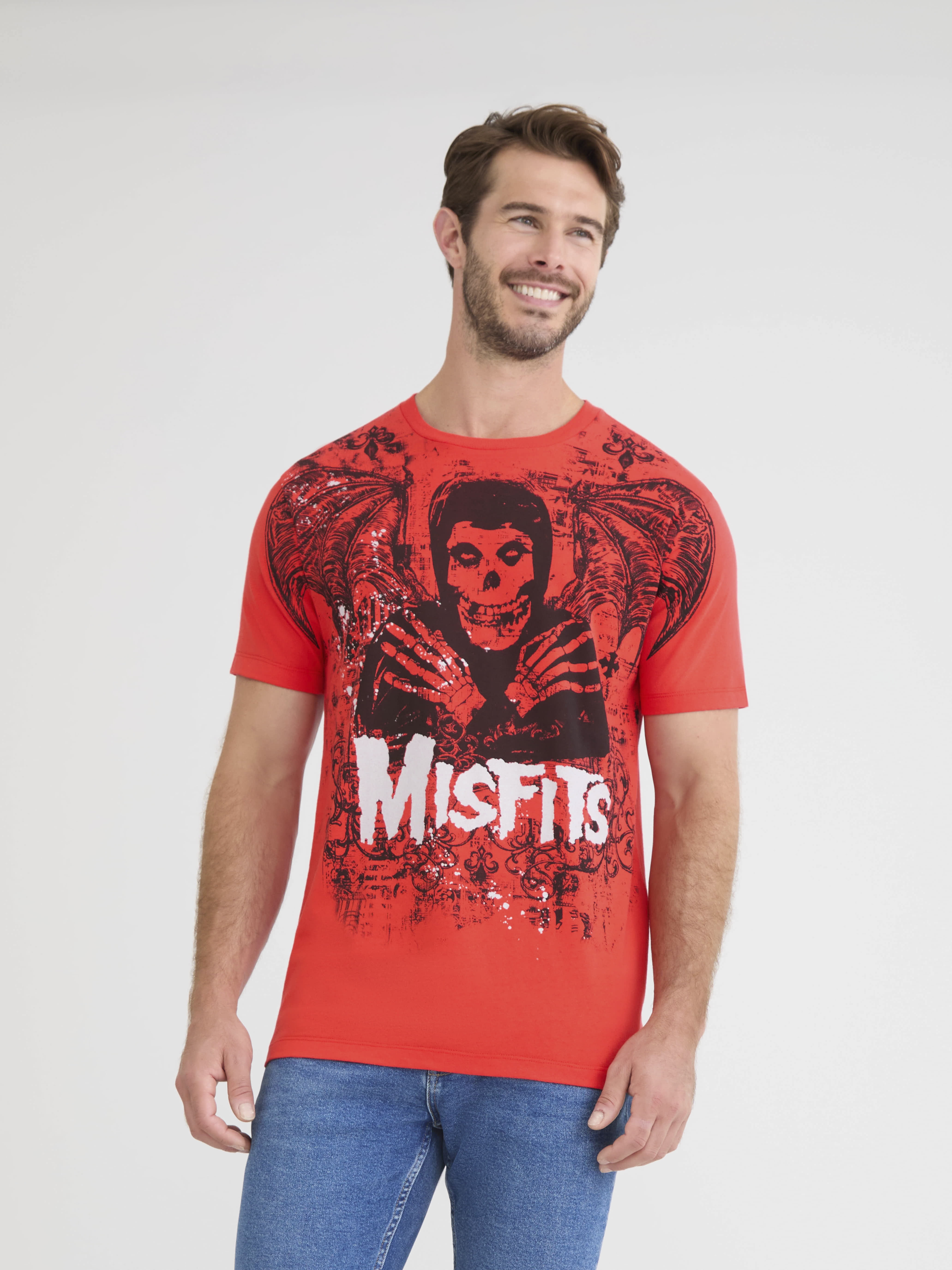 Misfits Men's Wings Graphic Tee with Short Sleeves, Sizes S-3XL ...