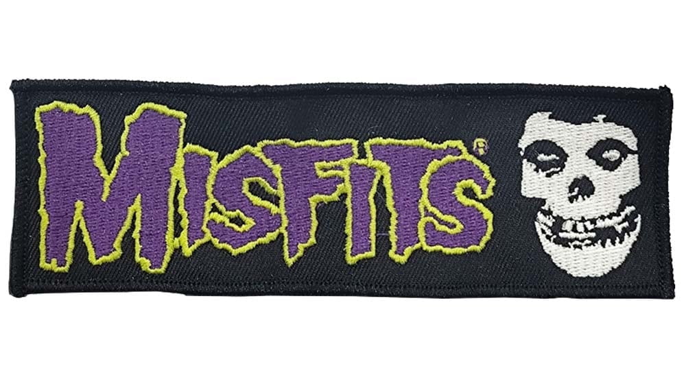 Misfits Purple & Green Logo - Embroidered Patch - Super Strip - 6" x 2" - Walmart.com