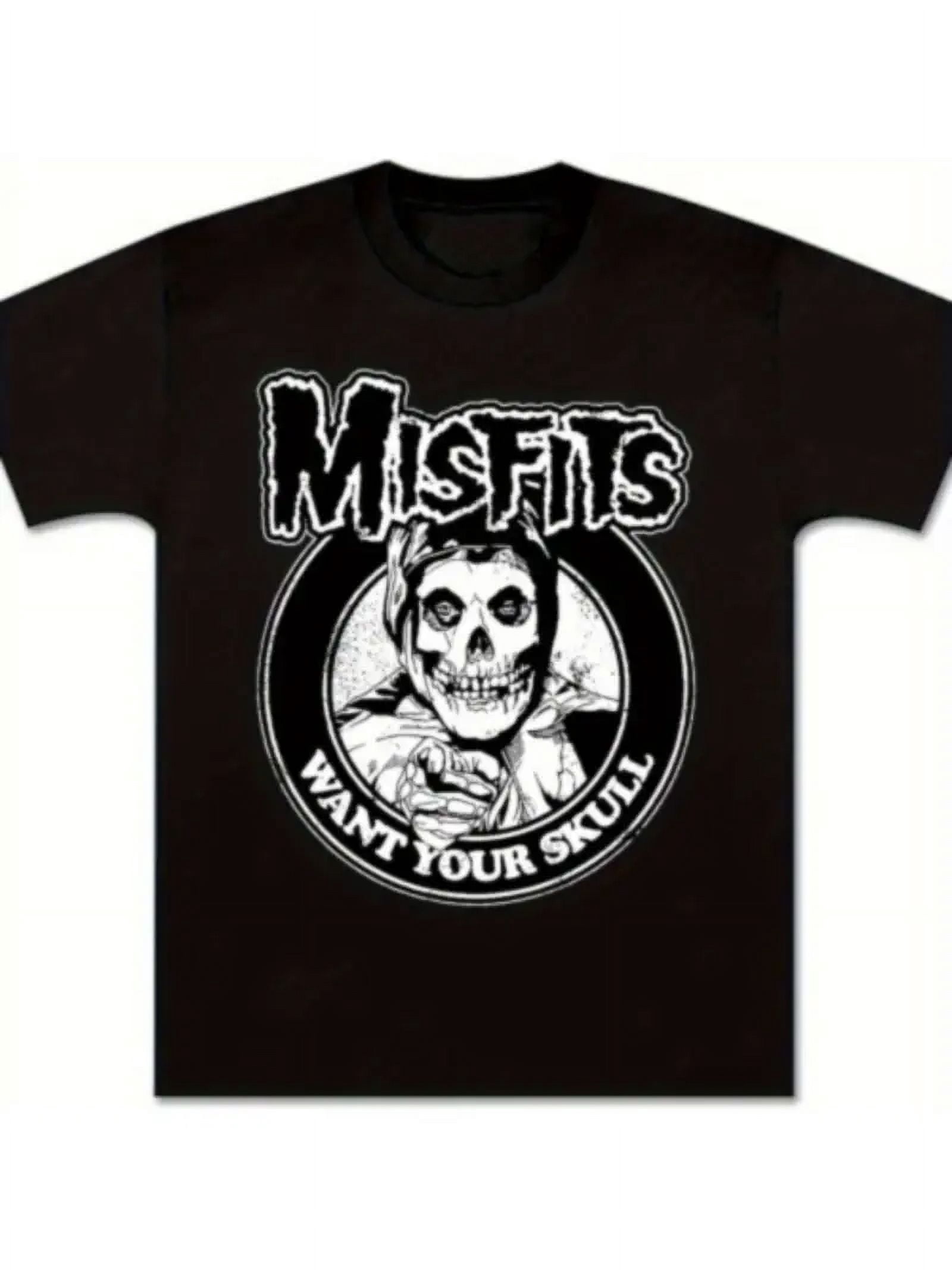 Misfits Shirt Rock Vintage for Youth Want Your Skull Graphic Printing ...
