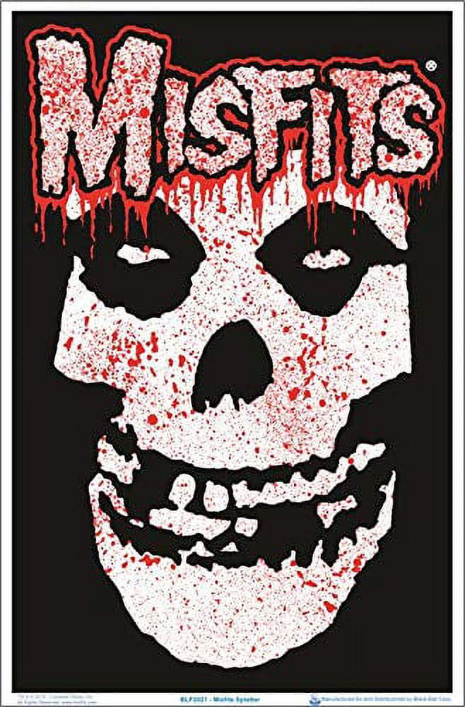Misfits Splatter Laminated Blacklight Poster - 23.5" x 35.5" - Walmart.com