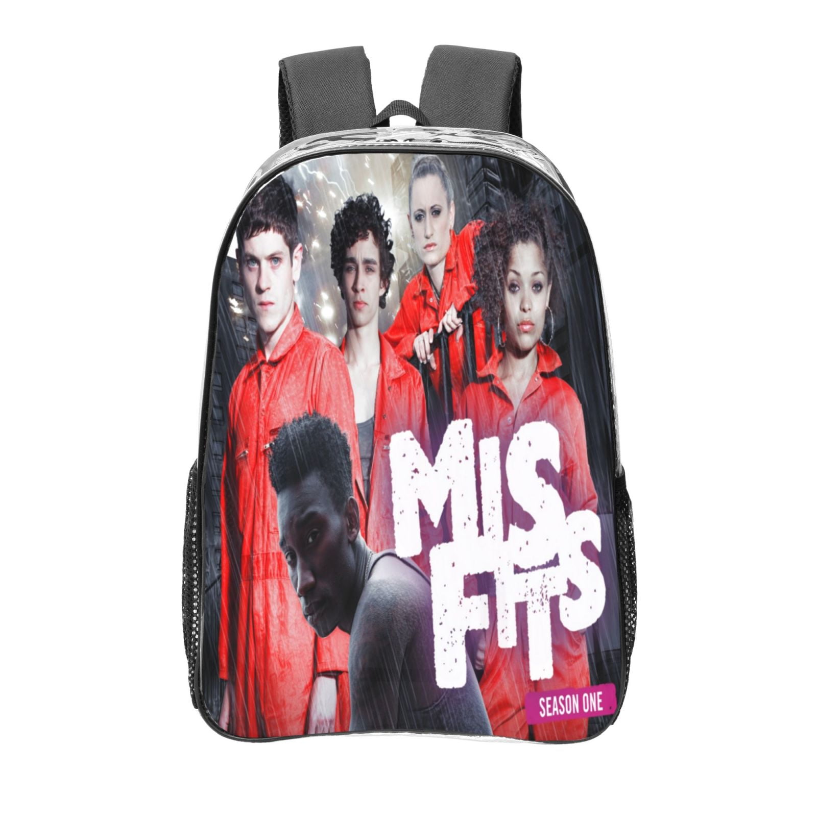 Misfits Transparent Backpack Fashion Travel Backpack Laptop Backpack 16 ...