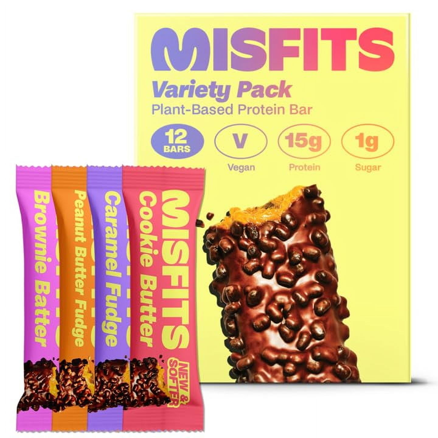 Misfits Vegan Protein Bars MMF7 - Updated Recipe | Plant Based, Low ...