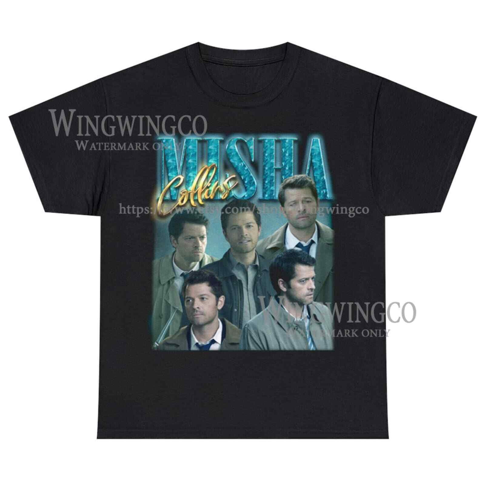 Misha Collins Vintage Bootleg Tee, - Walmart.com