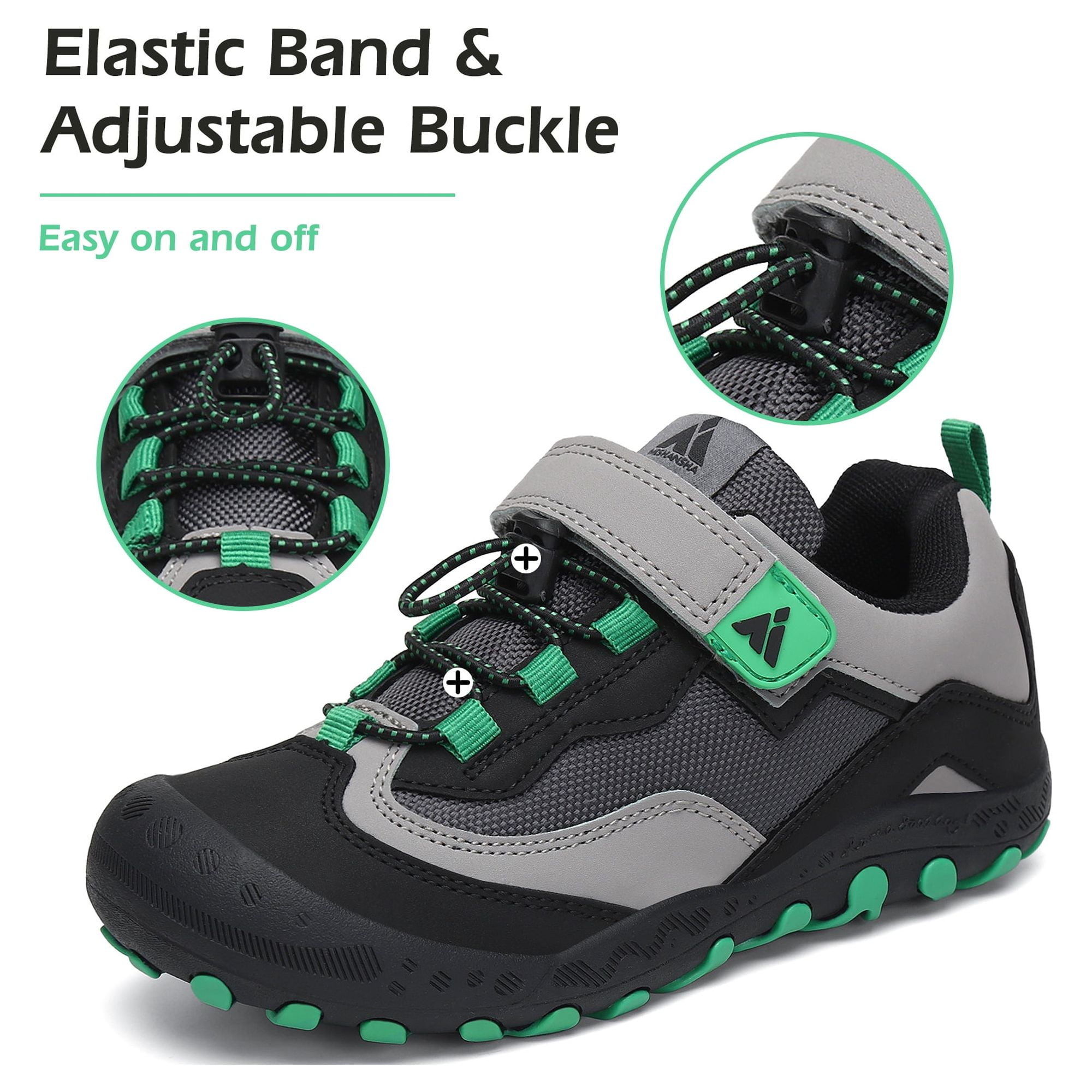 Mishansha Kids Hiking Shoes Boys Girls Sneakers Tennis Shoes Toddler ...