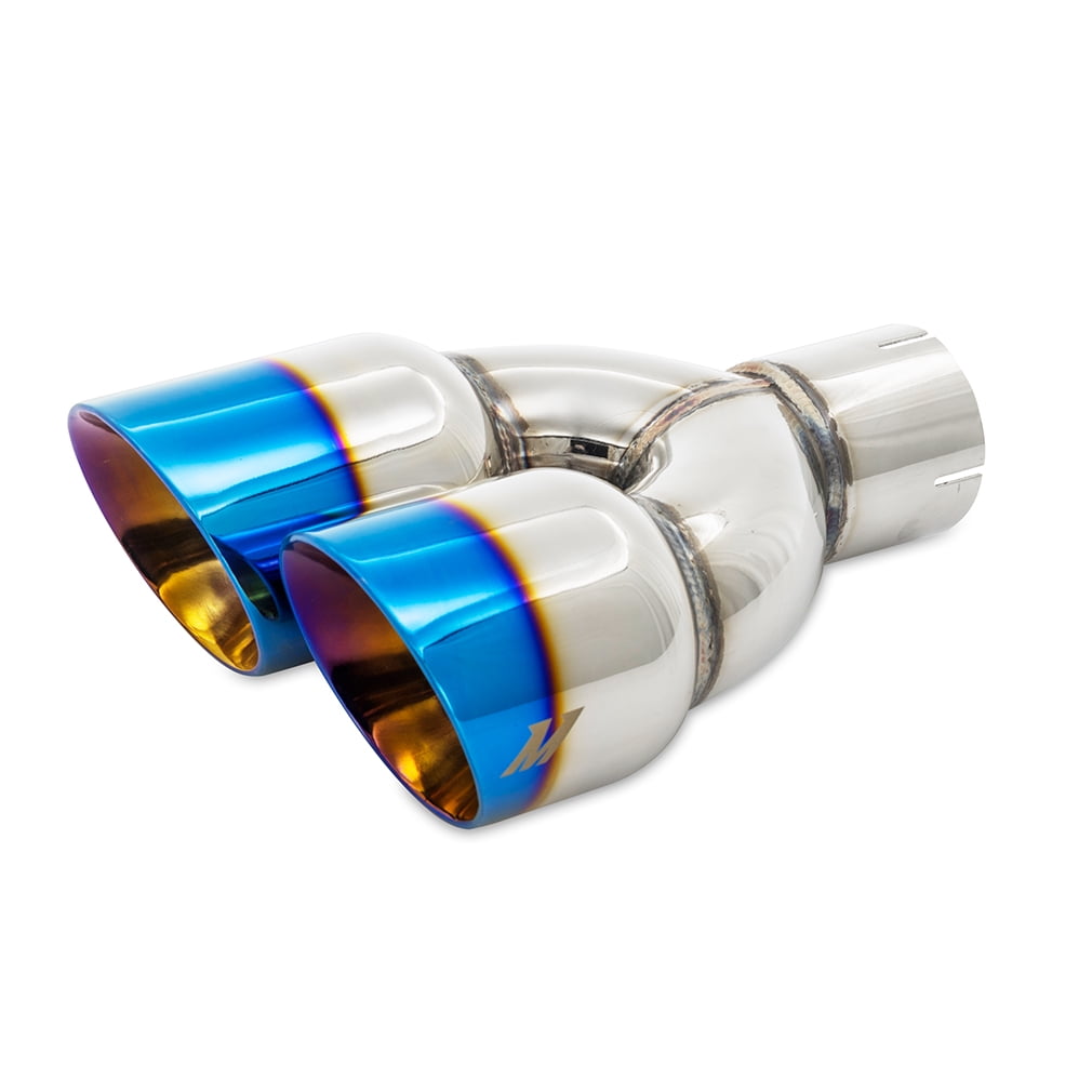Mishimoto Dual Offset Exhaust Tips, 2.5" Inlet, 3" Outlet - Walmart.com