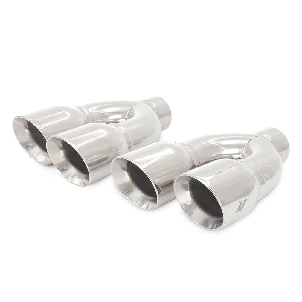 Mishimoto Dual-Y Exhaust Tips, 2.5" Inlet, 3.5" Outlet - Walmart.com