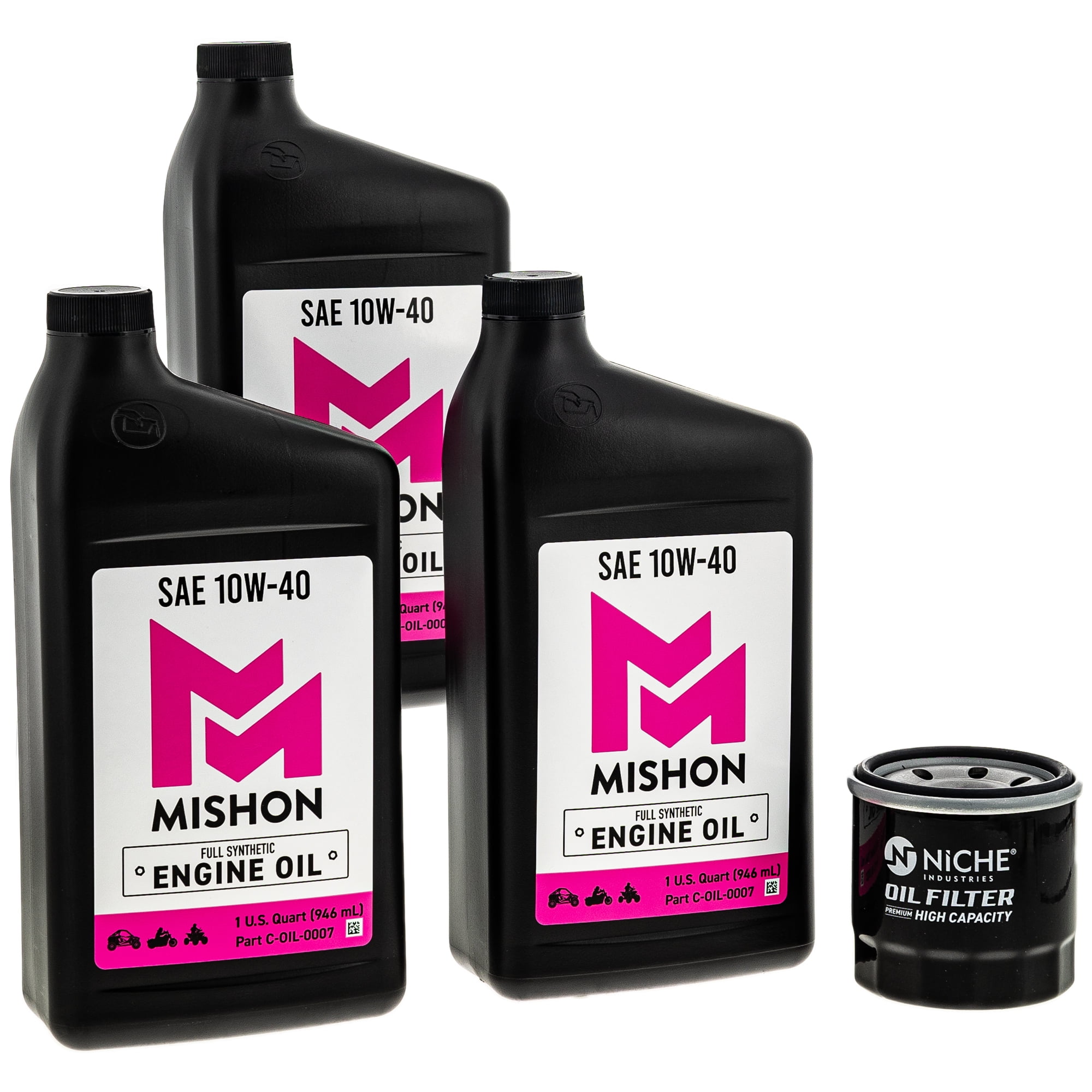 Mishon Engine Oil Change Kit for Kawasaki Mule PROFX PROFXT PROFXR UTV ...