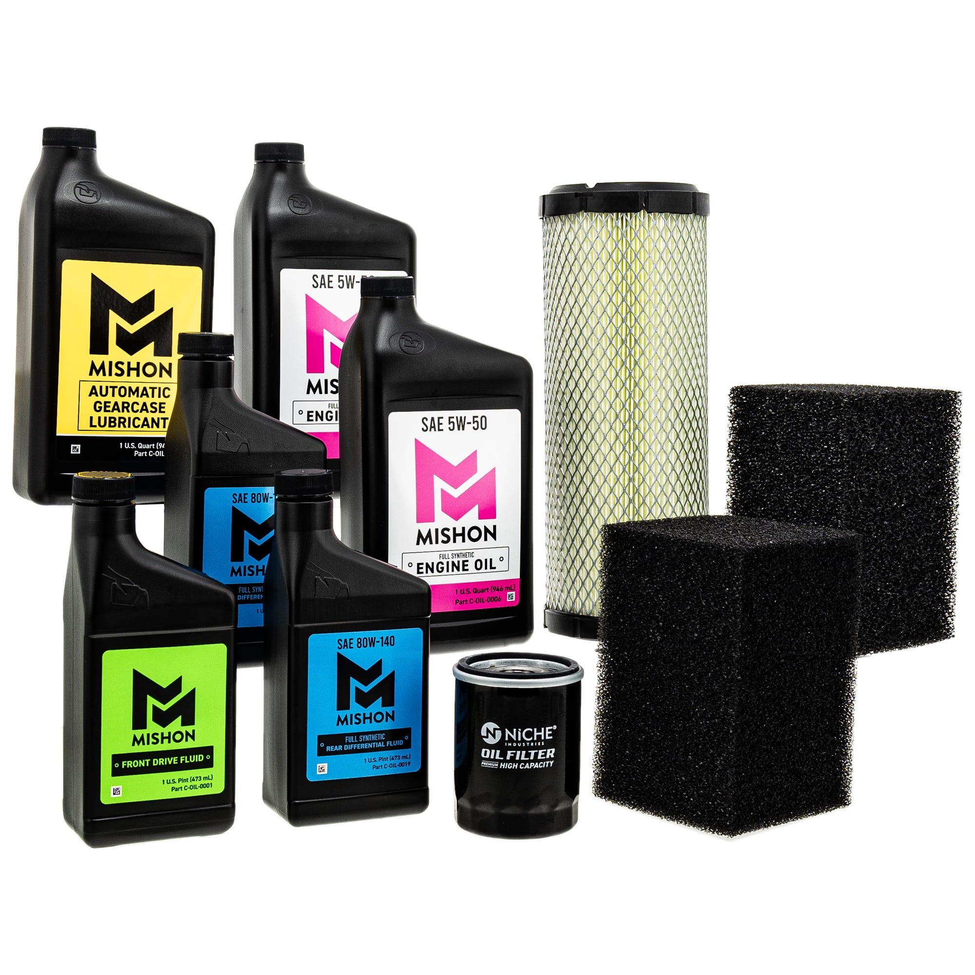 Mishon Full Service Oil Change Kit for Polaris Ranger XP 700 UTV 2005 ...