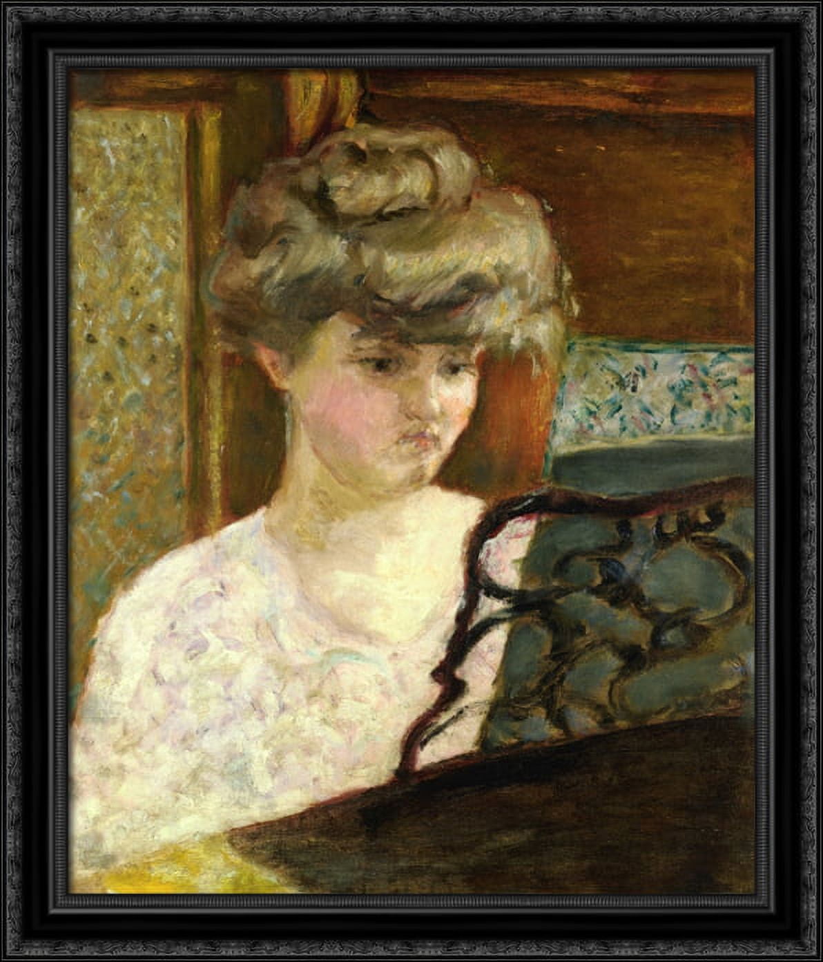 Misia at the Piano (also known as Portrait of Misia Natanson) 28x32 ...