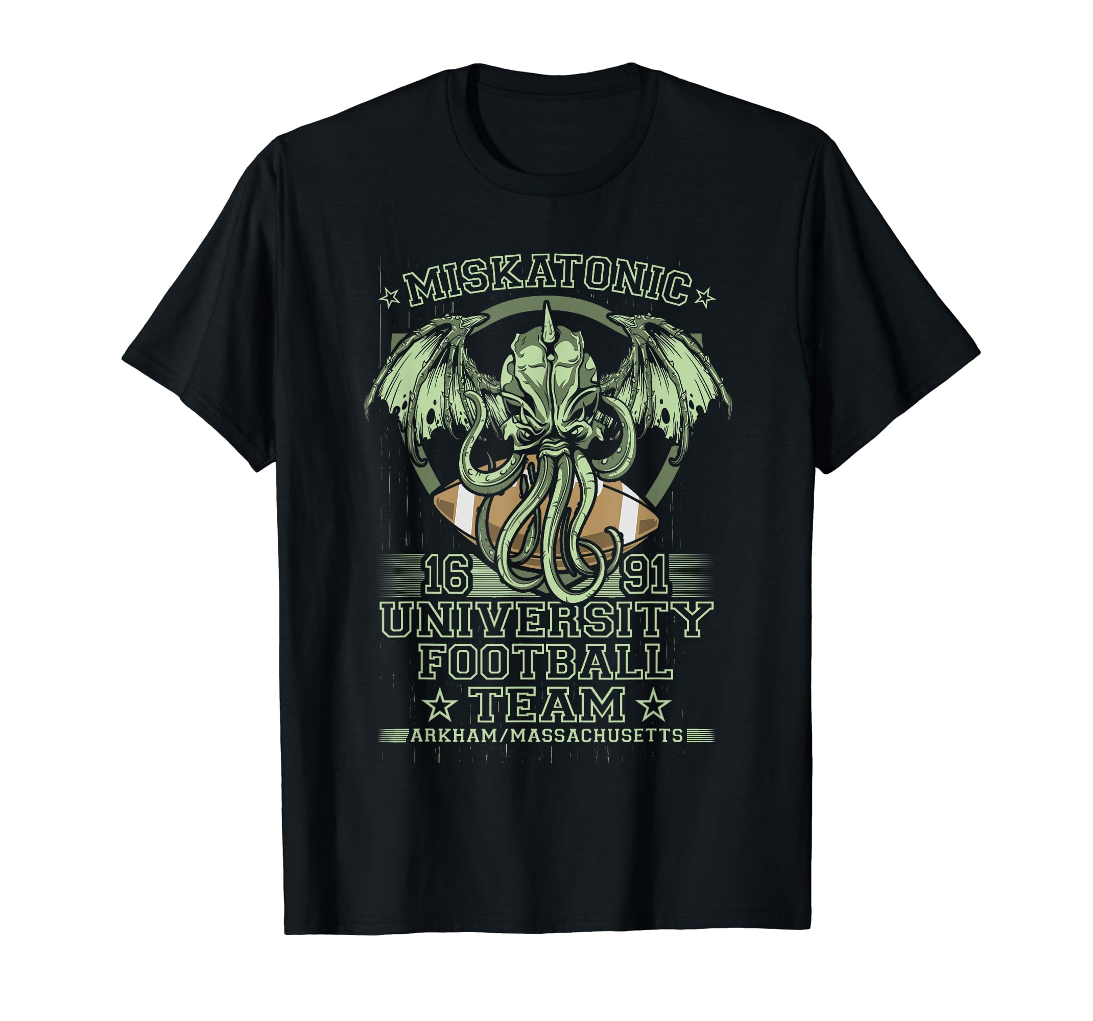 Miskatonic University 1690 Football Team Cthulhu Mythos T-Shirt ...