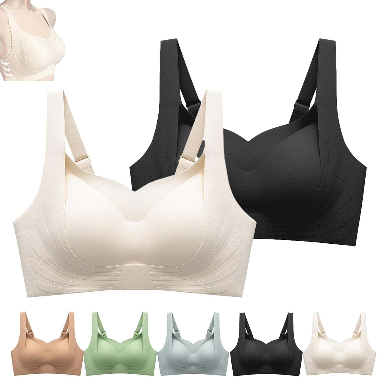 Miskyle Bra, ZenaLift- Supportive Wireless Lift Bra for All-Day Comfort ...