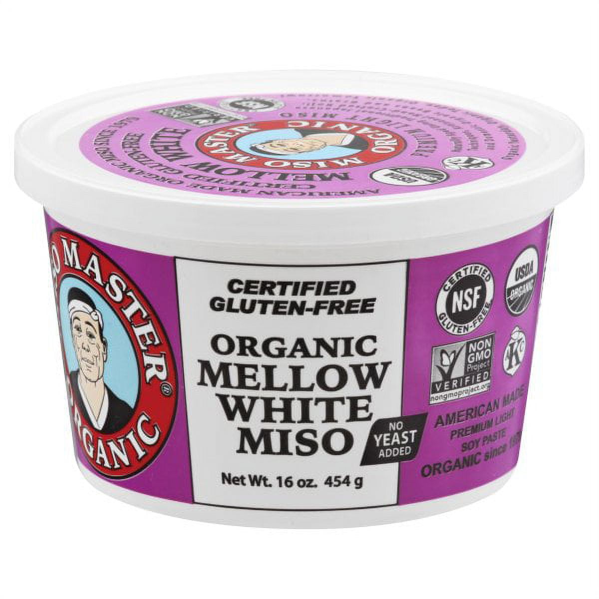 Miso Master Organic Mellow White and Dom Miso, 16 Ounce -- 6 per case ...