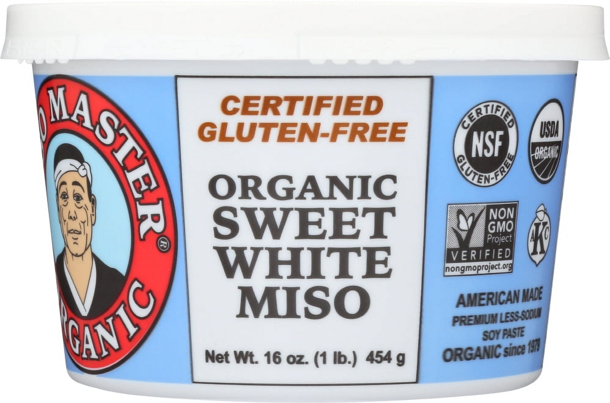 Miso Master: Organic Sweet White Miso, 16 Oz - Walmart.com