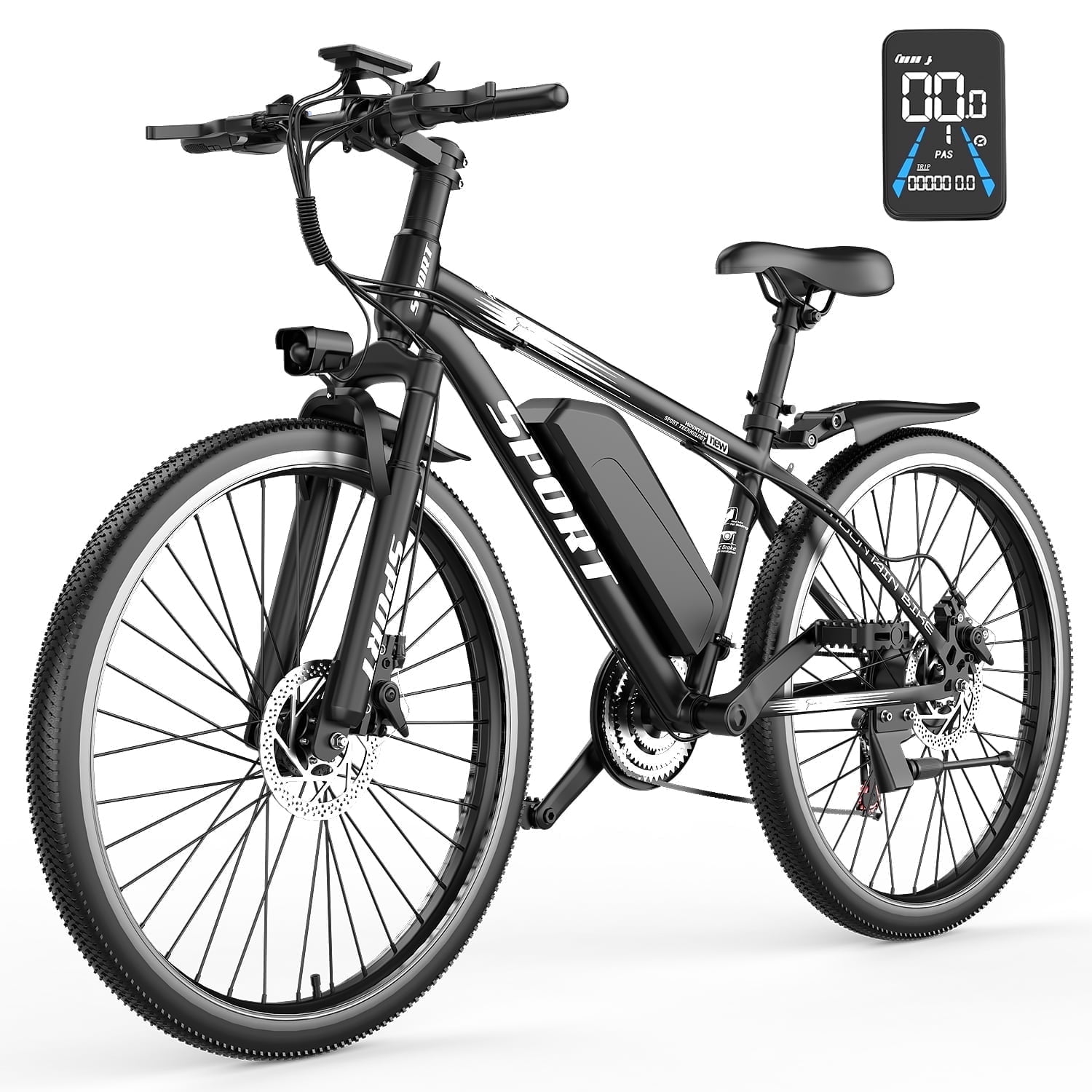 Misodo G26 Electric Bike for Adults, 26" Electric Mountain Bike, Peak ...