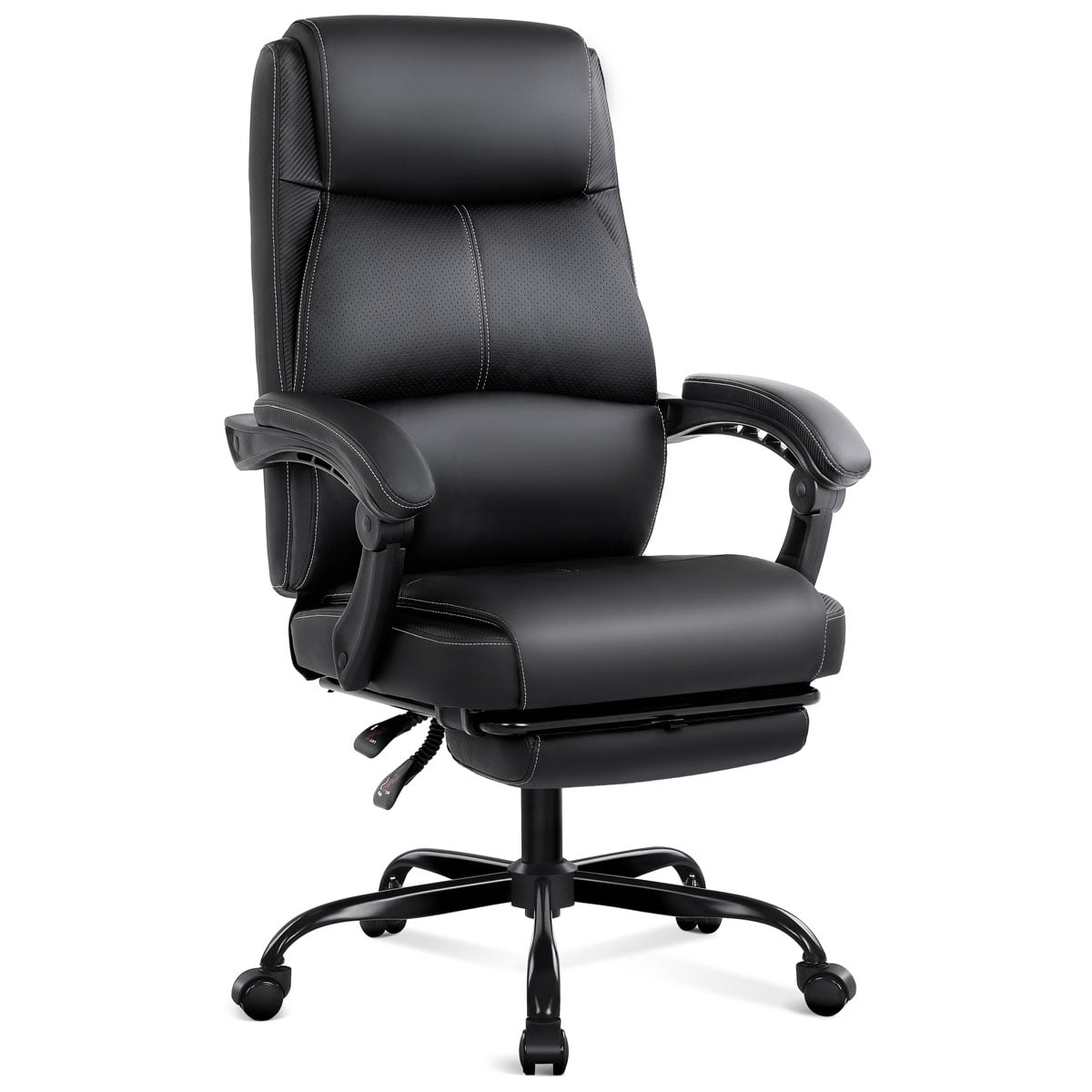 Misolant Big and Tall Office Chair with Footrest, High Back Desk Chair ...