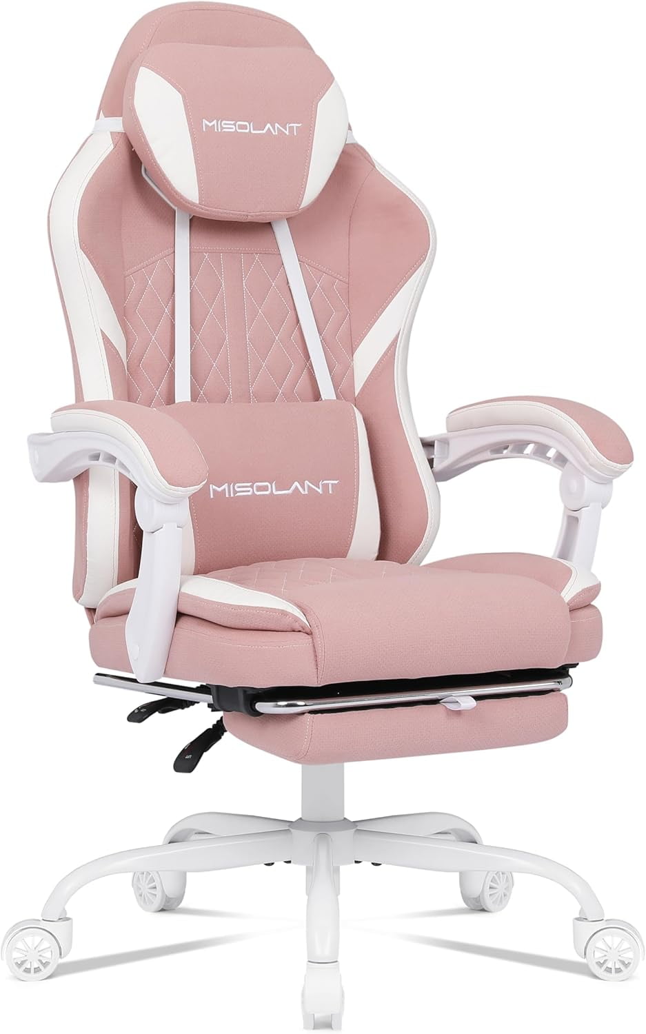 Misolant Gaming Chair, Fabric Gamer Chair with footrest for Adults ...