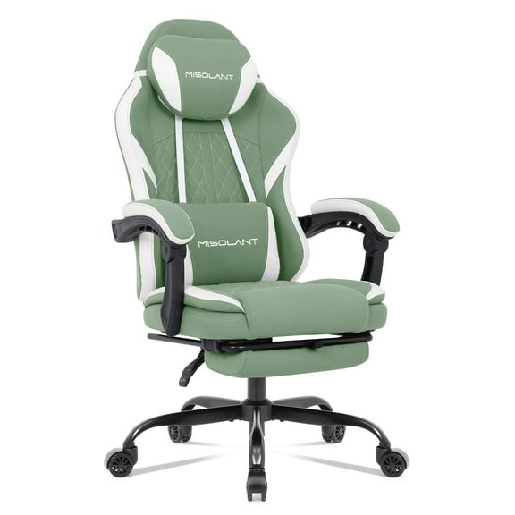 Misolant Gaming Chair, Fabric Gamer Chair with footrest for Adults ...