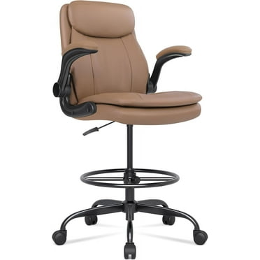 CRXX Drafting Chair, Armless Tall Office Chair with Footrest Ring for ...