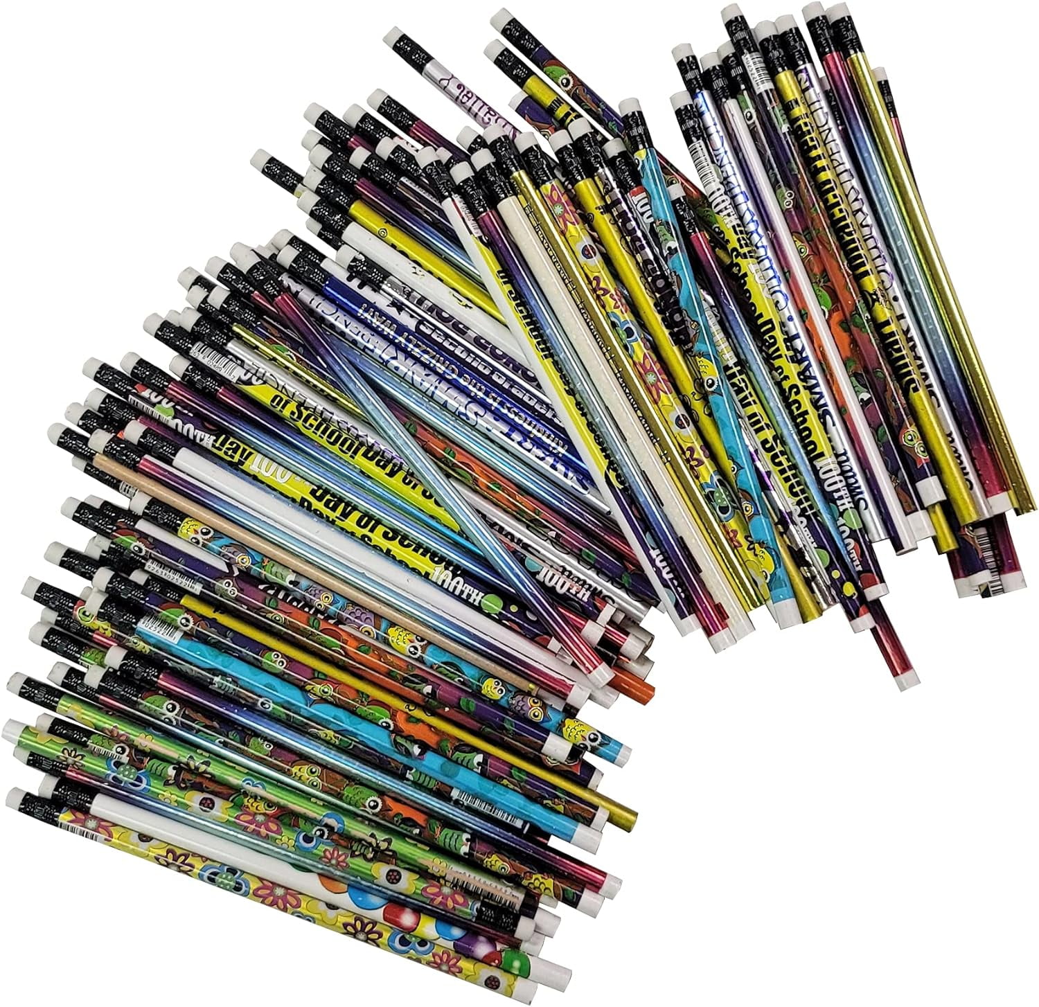 Misprint Pencils with Erasers 144 Count-Number #2 Mixed Assorted Colors ...