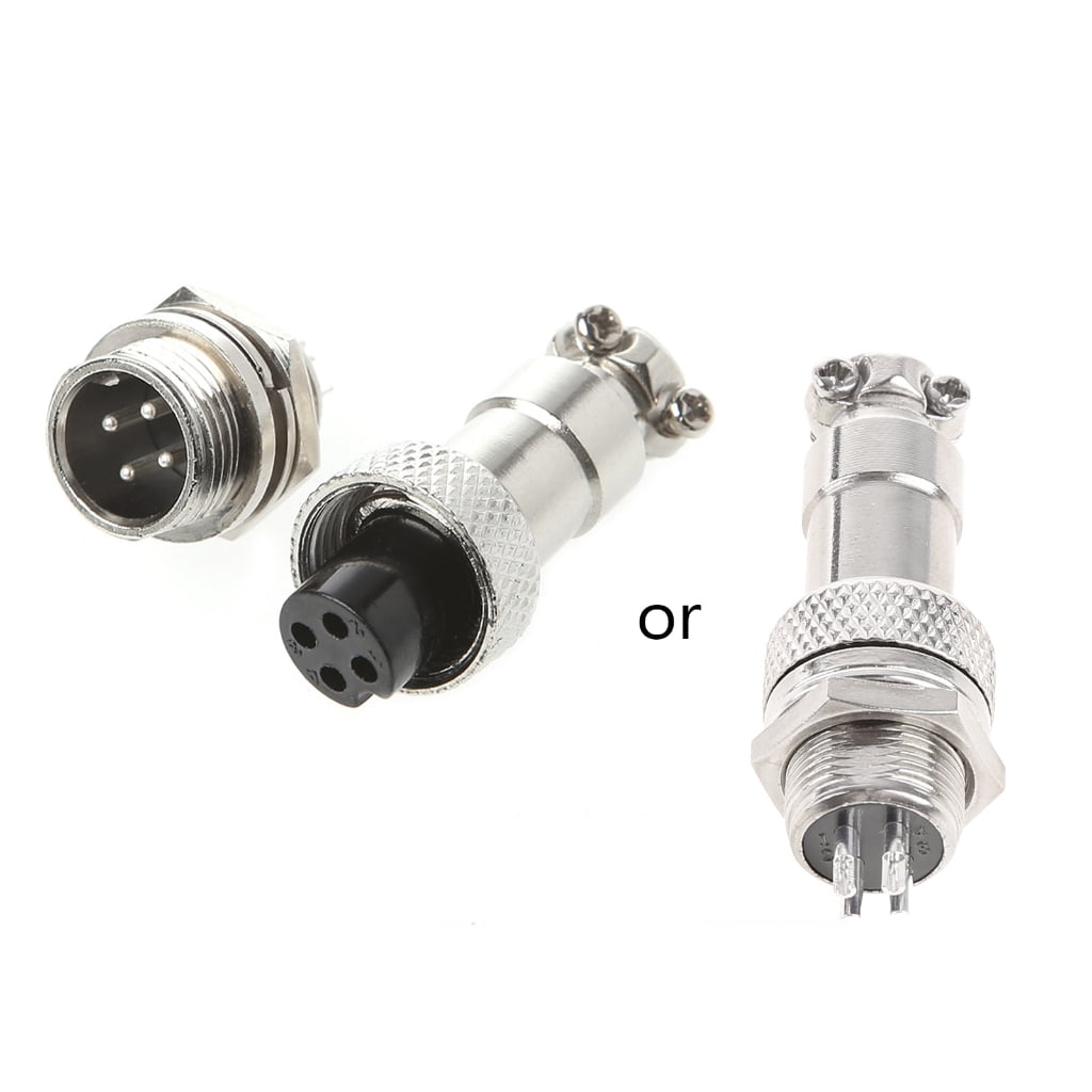 Misright 1 Set GX12 2/3/4/5/6 Pin Male and Female Circular Aviation ...