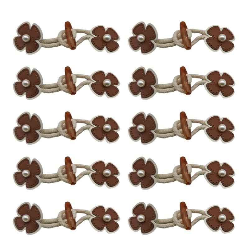 Misright 10 Pcs Sew-On Toggles Closures with Horn Button for Coat ...