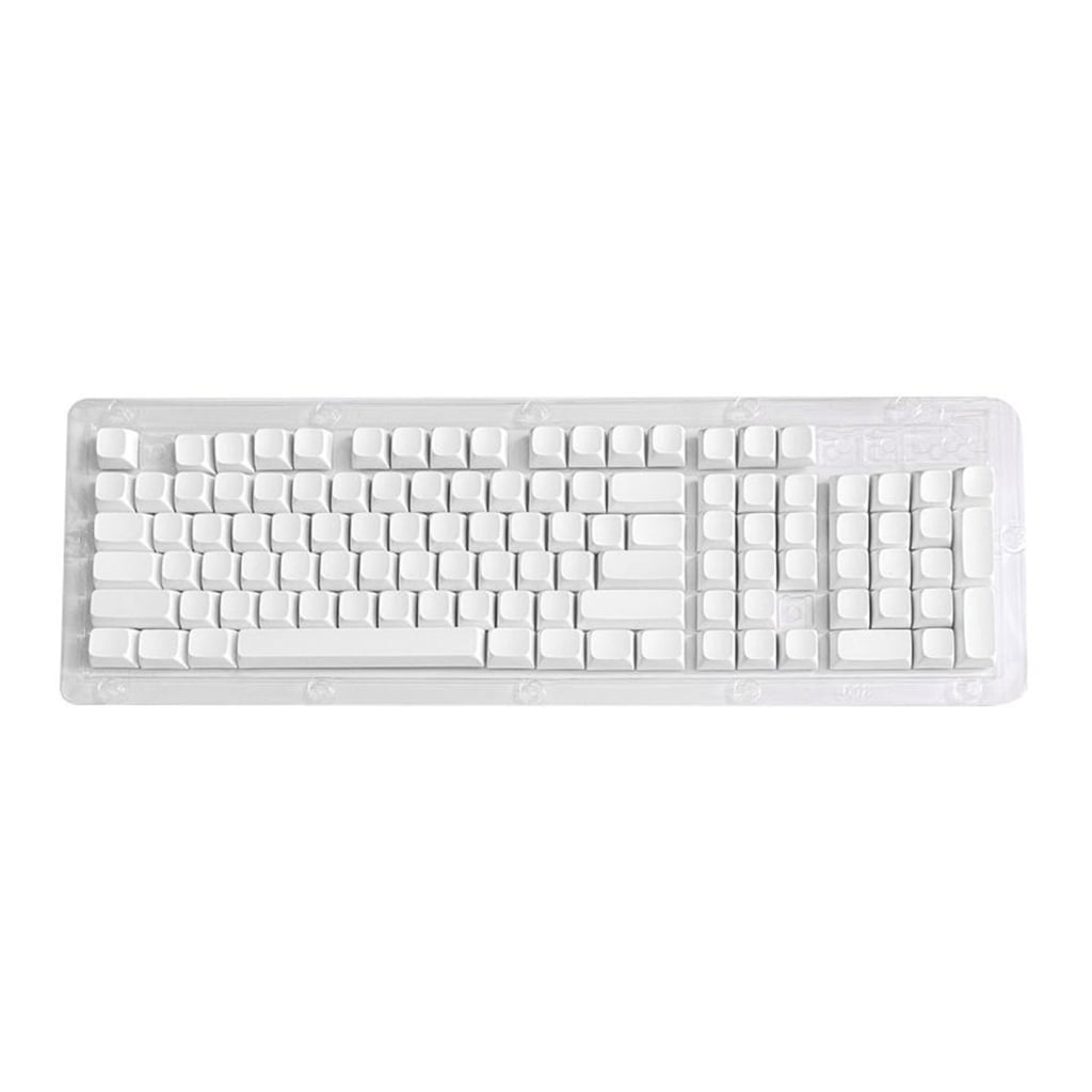 Misright 104 Key XDA Height White Keycaps No Lettering For Minimalist ...