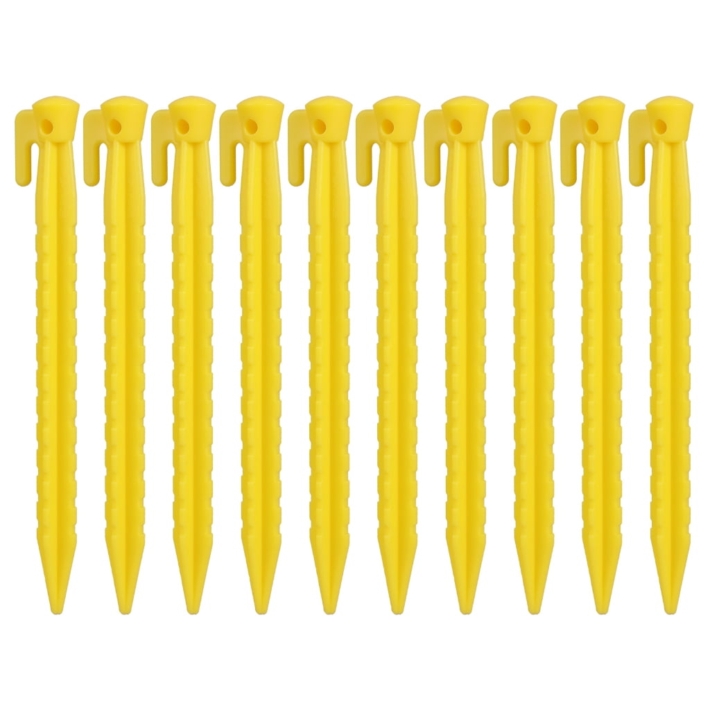 Misright 10Pcs Plastic Ground Peg Tent Stake Campings Peg for Outdoor ...