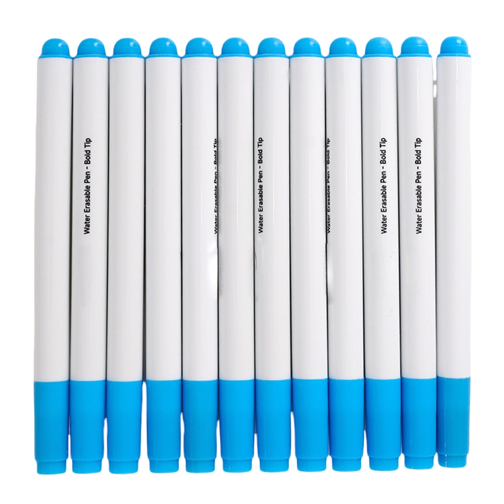 Misright 12 Pcs Washable Fabric Markers Water Soluble Pen Erasable ...
