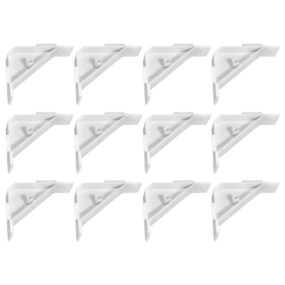 Misright 12pcs White Triangle Corner Brackets for Home and Office ...