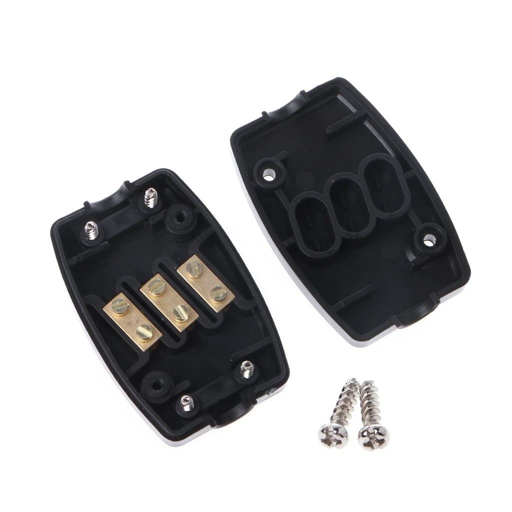 Misright 13A InLine Connector Box 3 Terminal Join Flex Cable Wire Mains ...