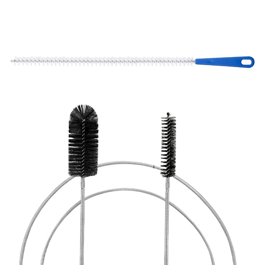 Misright 2 in 1 Nylon Pipe Cleaning Brush Set Unclog Drains and Keep ...