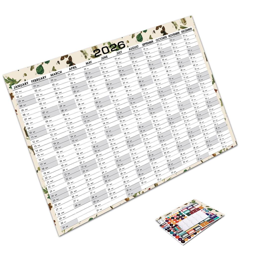 Misright 2026 English Wall Calendar For Language Learners Daily ...