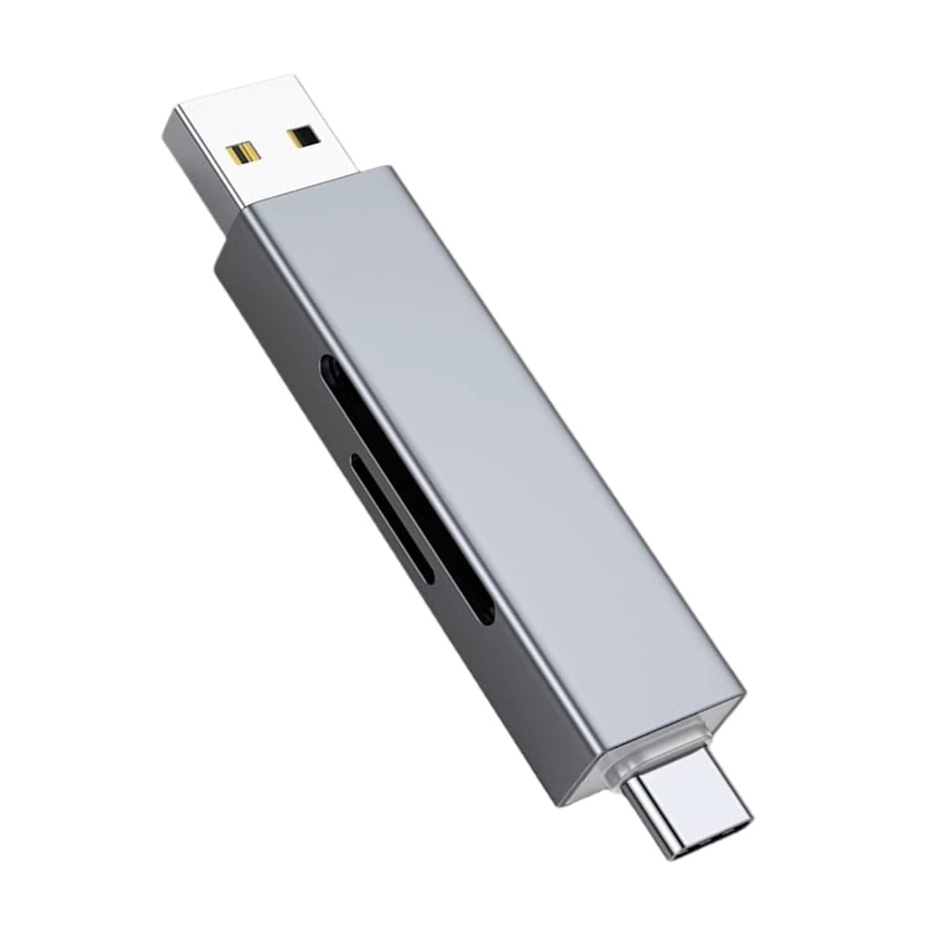 Misright 2Ports USB Type C USB Card Adapter Memory Card Reader Adapter - Walmart.com