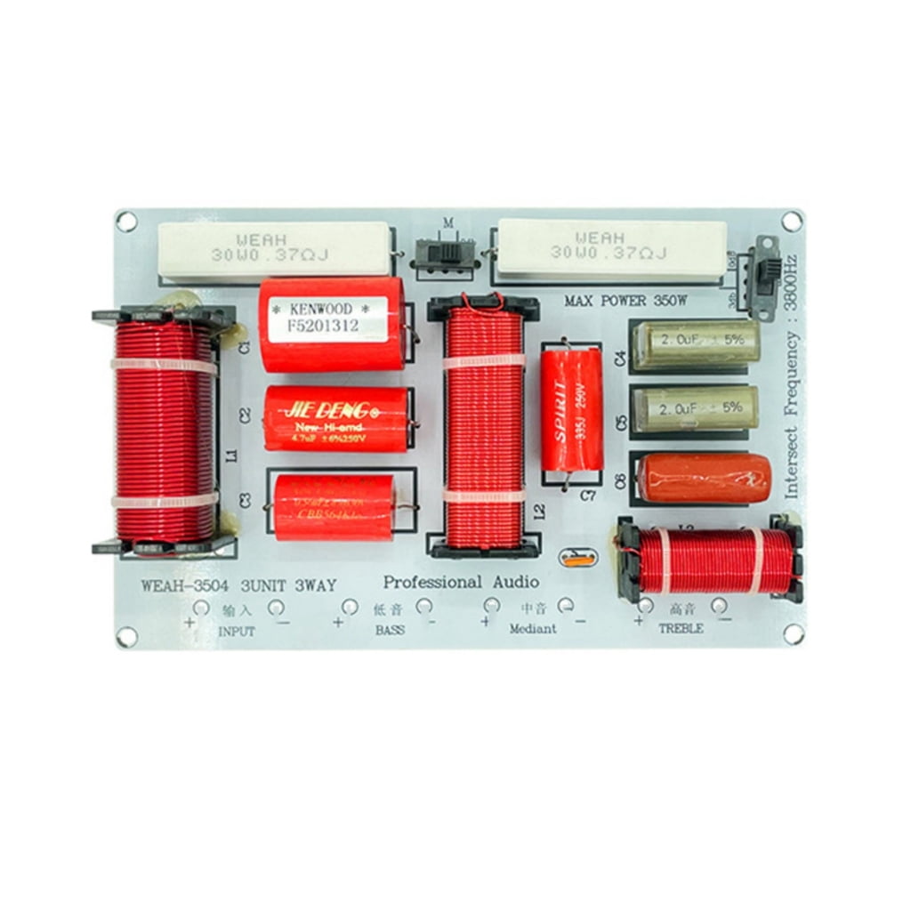 Misright 3 Way High Speaker Frequency Divider Sound Splitter Filter ...
