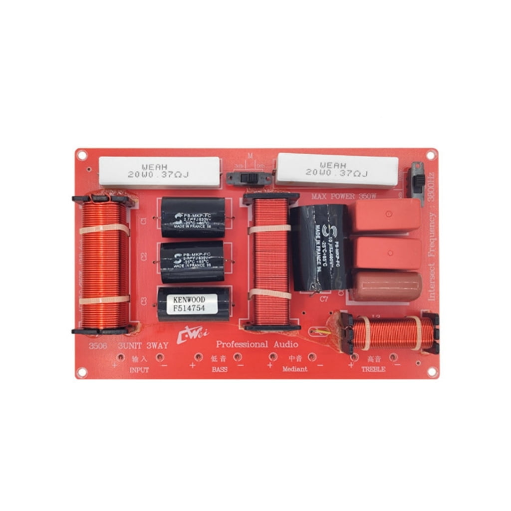 Misright 3 Way High Speaker Frequency Divider Sound Splitter Filter ...