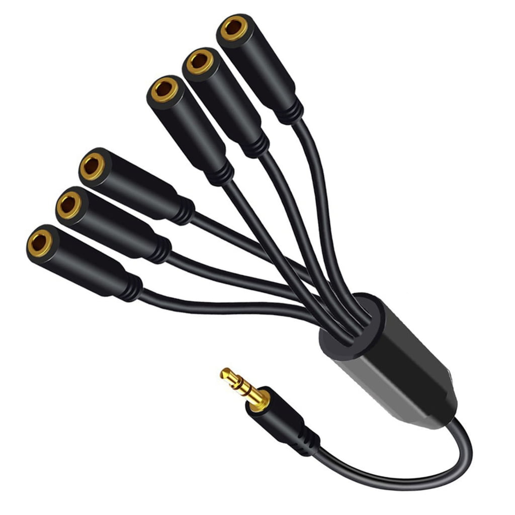 Misright 30cm Length 3.5mm Headphones Splitter Cable 3.5mm Stereo AUX ...