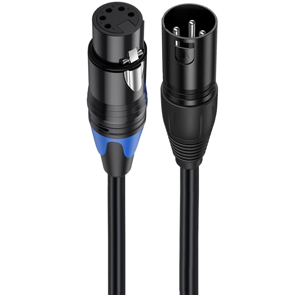 Misright 30cm XLR Cord 3 Pin Male/Female to 5 Pin Female/Male ...
