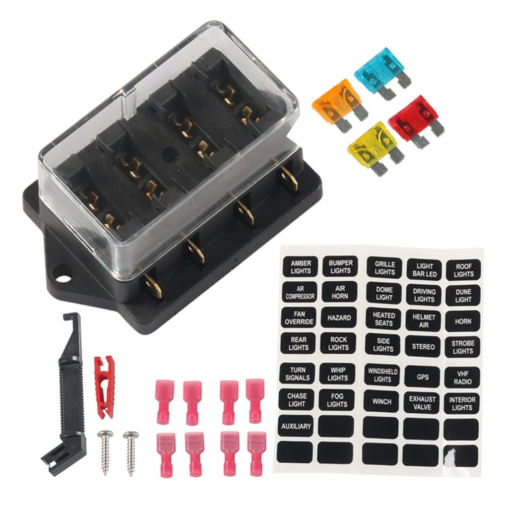 Misright 4-12 Way Fuses Box for Standard Fuses Holder Block 32V 20A Car ...