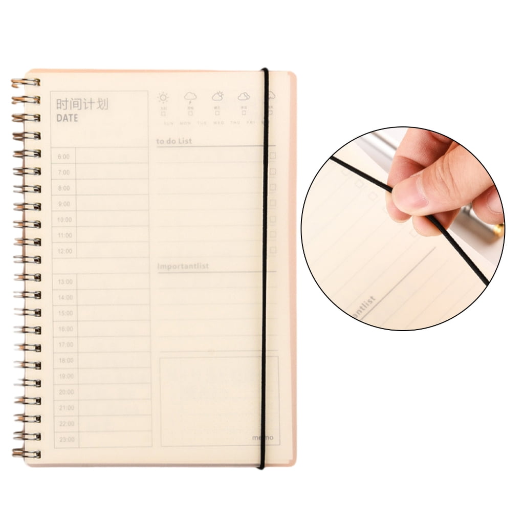 Misright 50 Sheets Spirals Notepad Do List Daily Planner Time ...