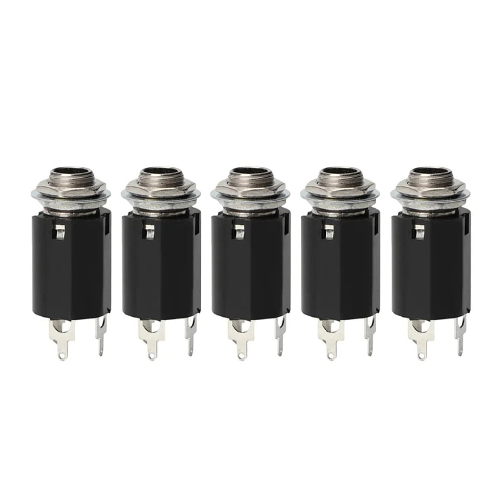 Misright 5Pcs 6.35mm Electric Guitar Plug Outlet Output Input Jacks ...