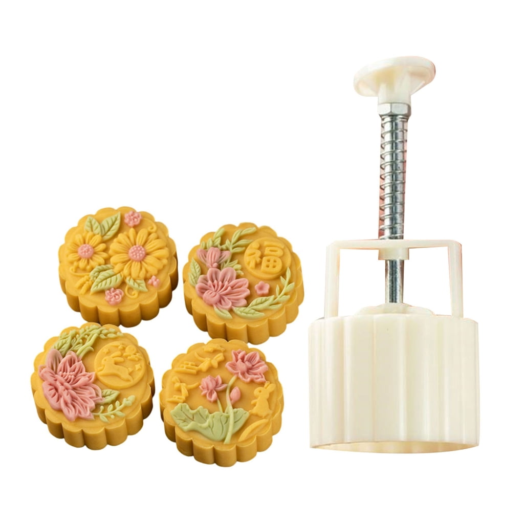 Misright 75g Mooncakes Molds with 3D Traditional Pattern for Autumn ...