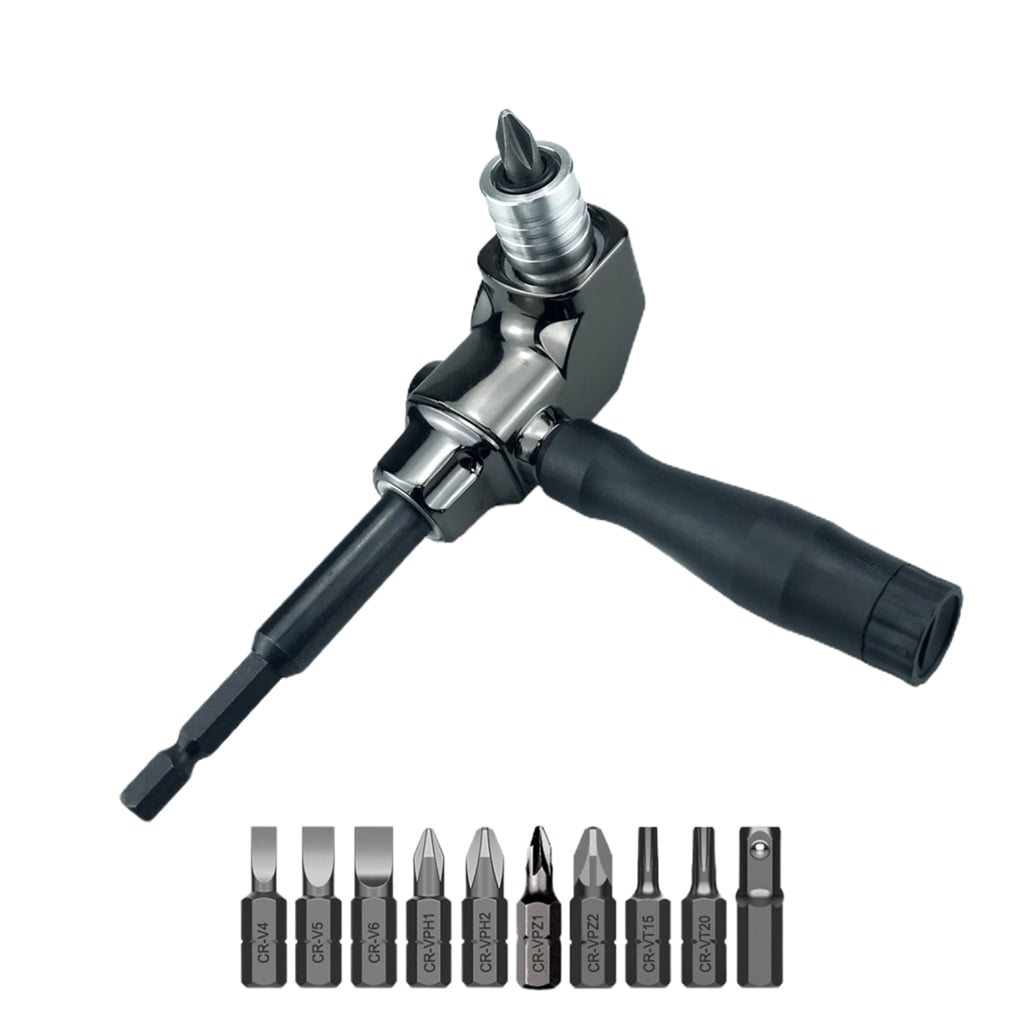 Misright 90 Degree Corner Device Screwdriver Socket Adapter Right Angle ...