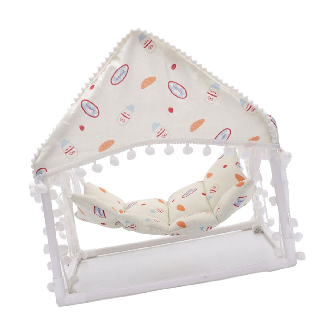 Misright Assemble Ready Pet Bed Secure Roof Pet Hammock Small Animal ...