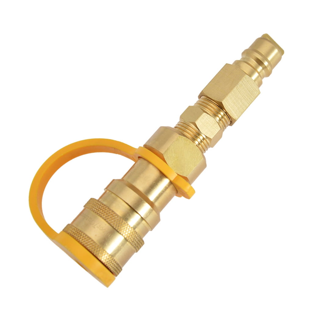 Misright Brass Propane Adapter Gas Quick Connector Fitting for Use ...