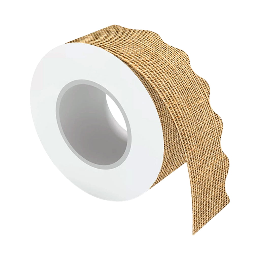 Misright Bulletin Board Borders Burlap Border Trim Scalloped Bulletin ...