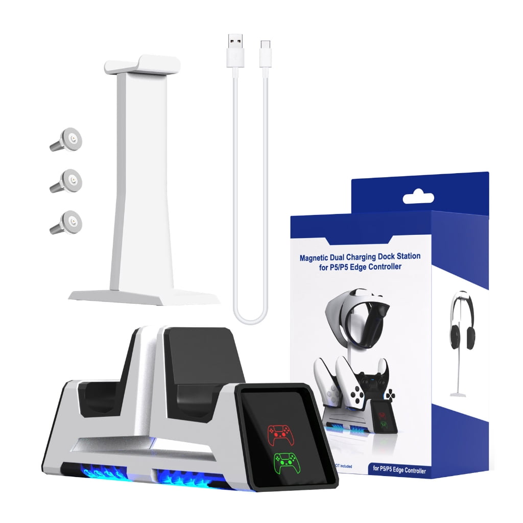 Misright Controller Charging Base Holder Cradle Docking Station Headset ...