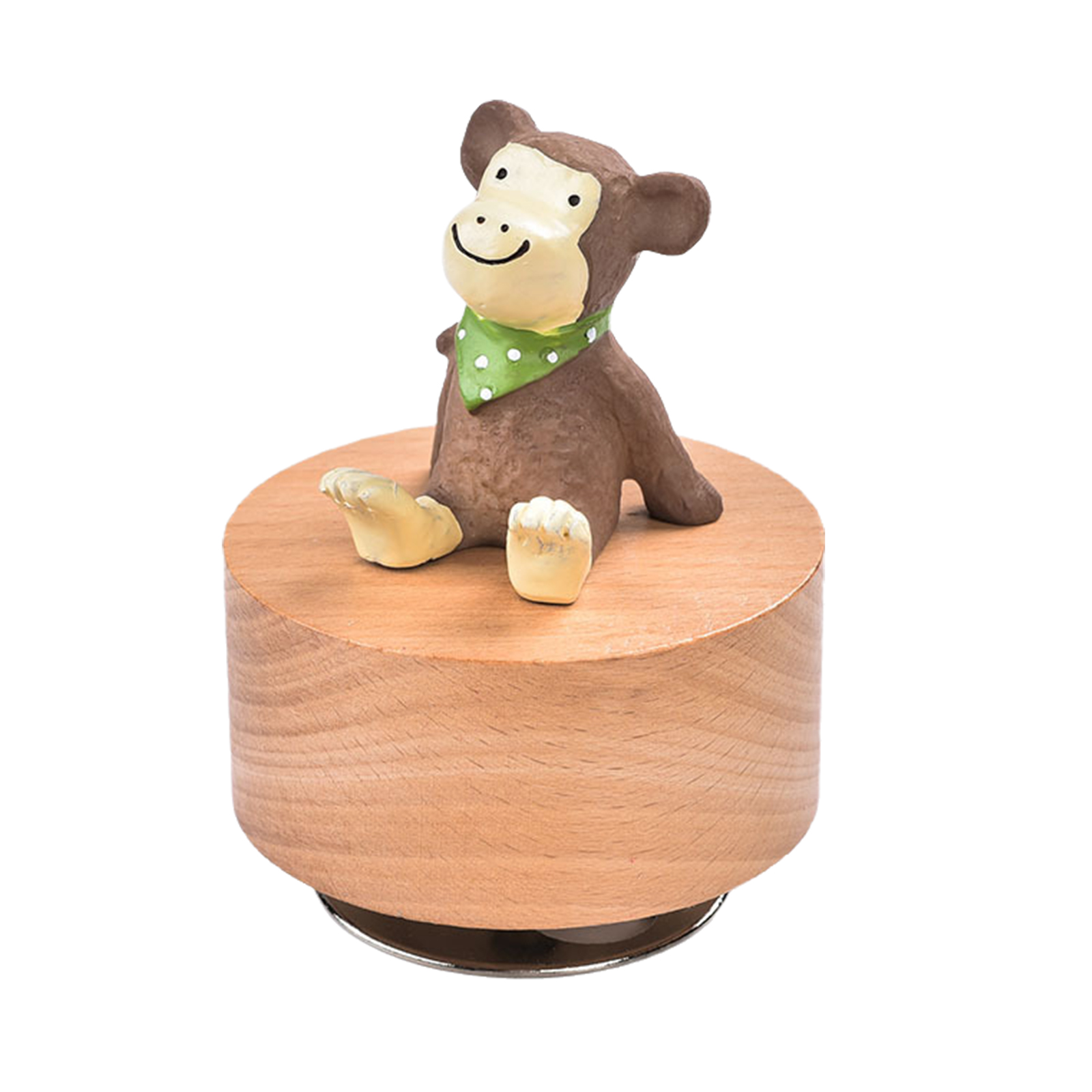 Misright Cute Wooden Rotating Animal Figurine Music Box for Birthdays ...